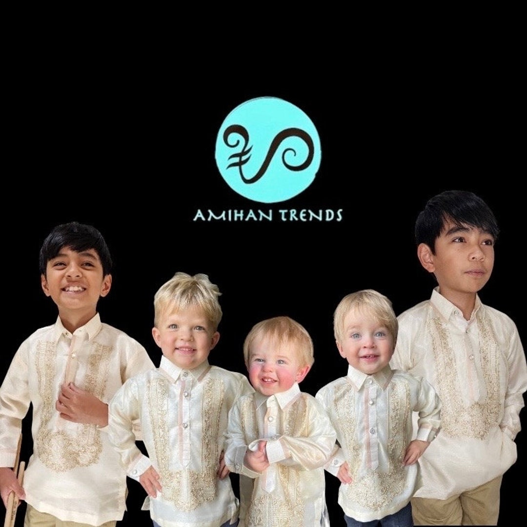Authentic KIDS Barong Tagalog organza Please Check Sizes on - Etsy