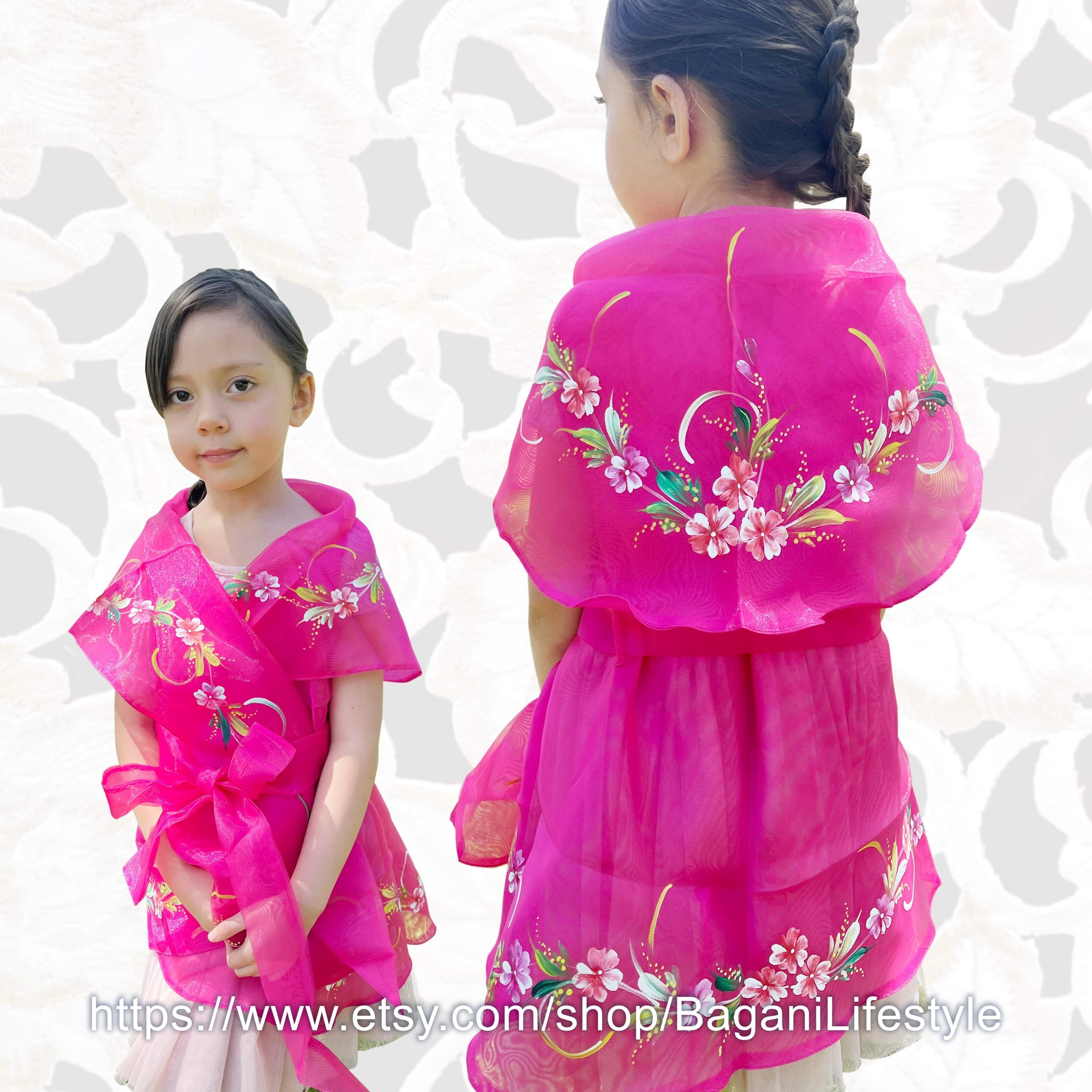 Traditional Filipiniana Dress For Kids