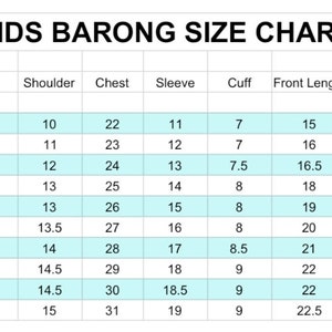 Authentic KIDS Barong Tagalog - Designs May Vary (organza, Please Check ...