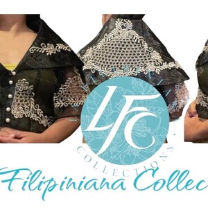 Filipiniana Maria Clara Top philippine Size, Runs Small. Pls See Size ...