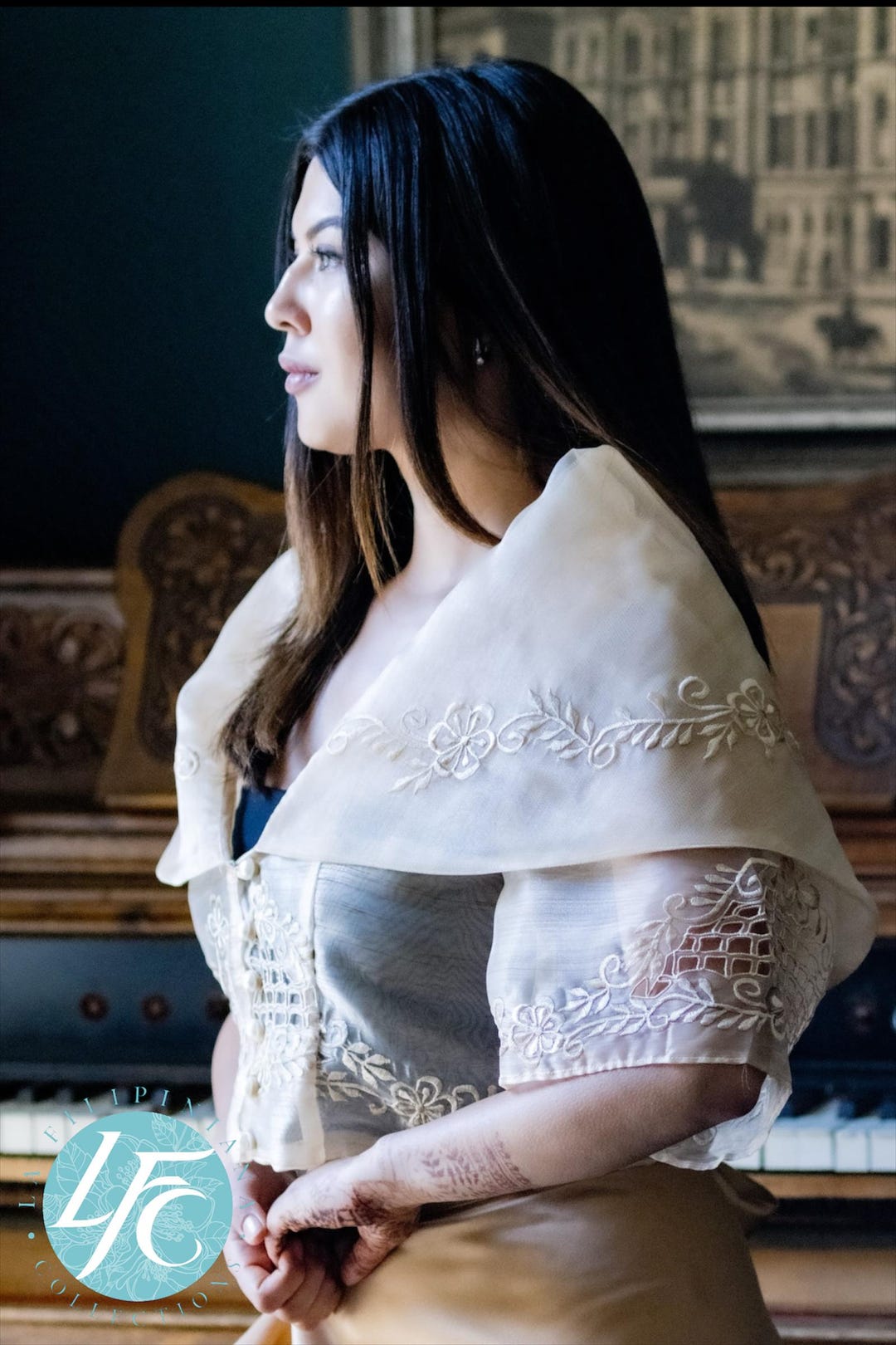 Filipiniana Maria Clara Top - Designs May Vary (philippine Size, Runs ...