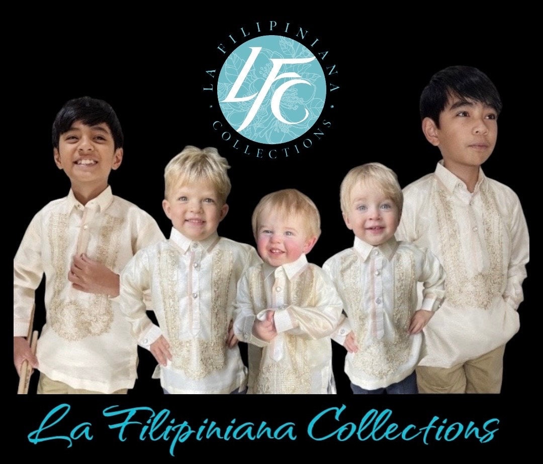 Authentic KIDS Barong Tagalog (organza, Please Check Sizes on Photos ...