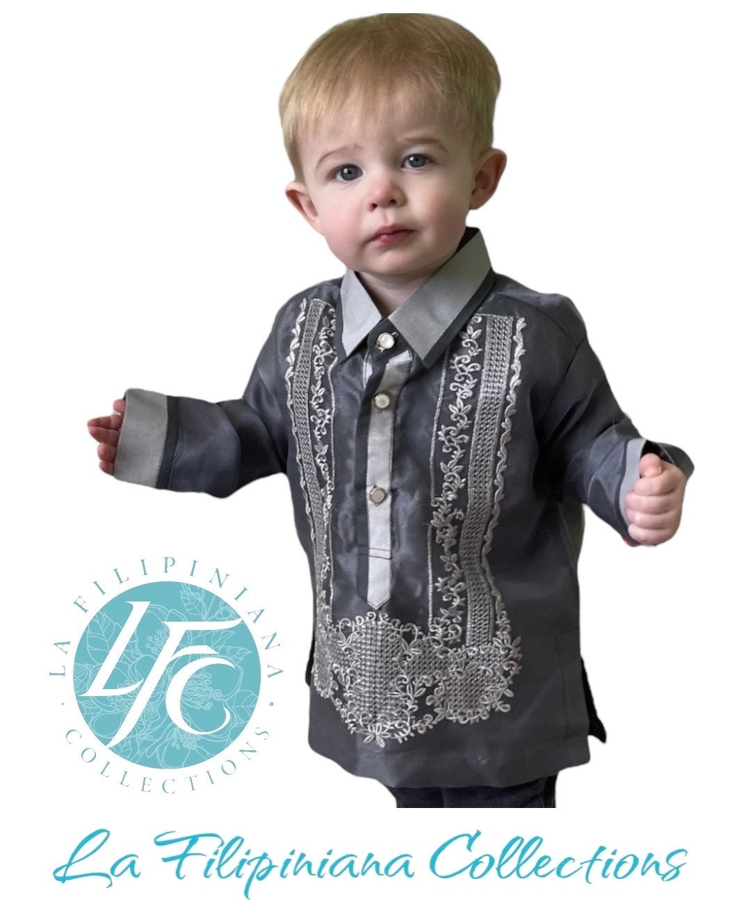 Authentic KIDS Barong Tagalog - Designs May Vary (organza, Please Check ...