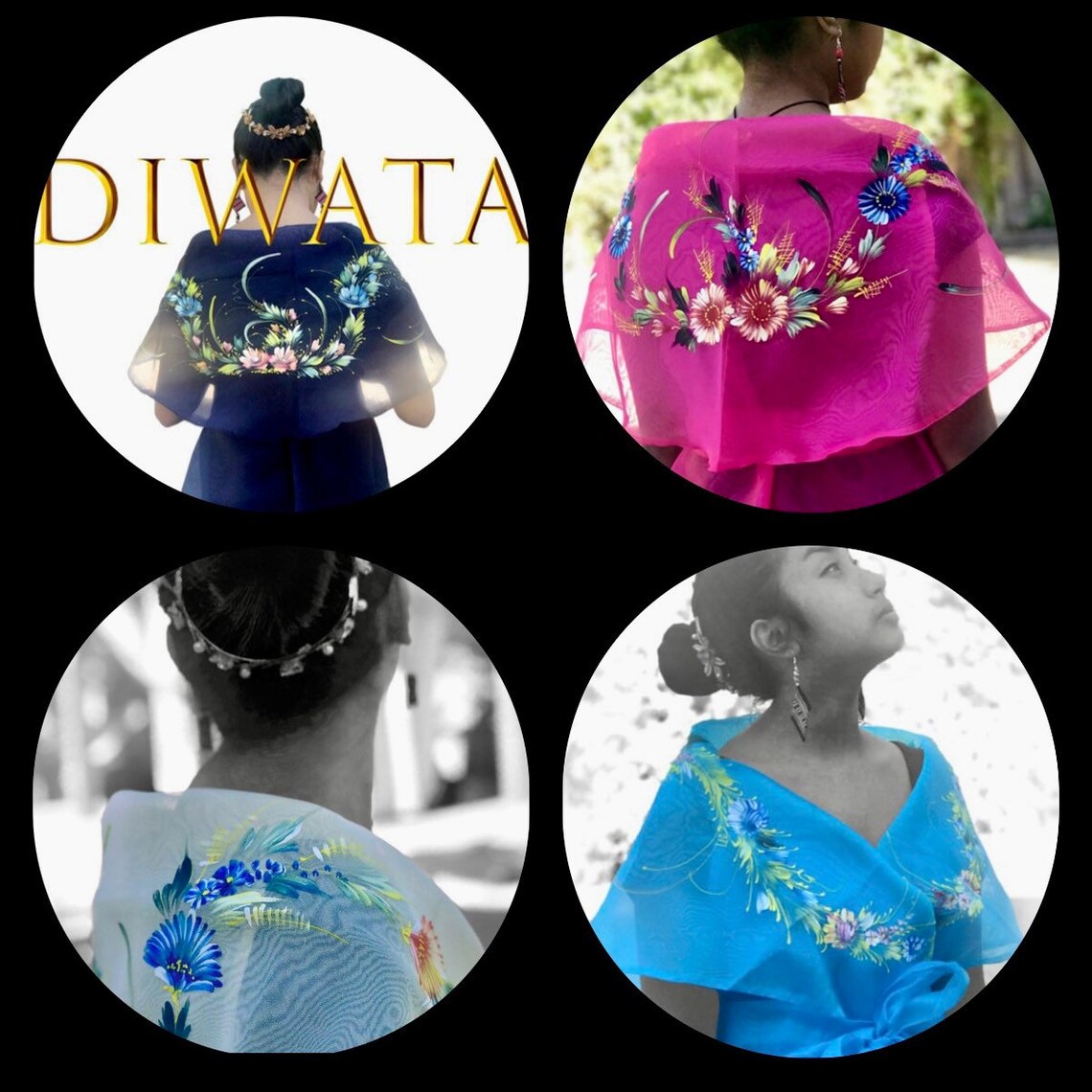 Filipiniana Wrap Around hand Painted Designs May Vary - Etsy