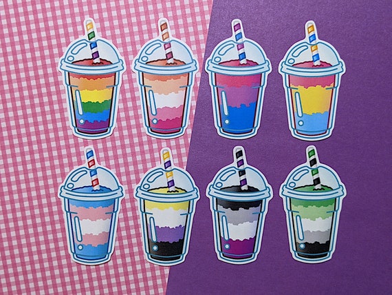 Stickers Stickers, Labels & Tags LGBT+ Pride Coffee Sticker Bullet ...