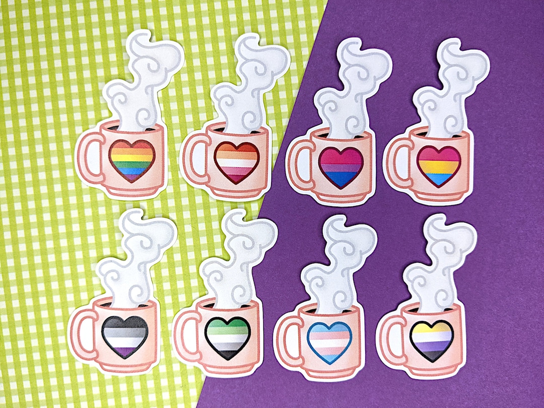 LGBT Pride Coffee Mug Sticker Coffee Cup Stationery - Etsy