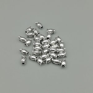 7 Sterling Silver Fish Beads 925 Sterling Silver Beads - Etsy