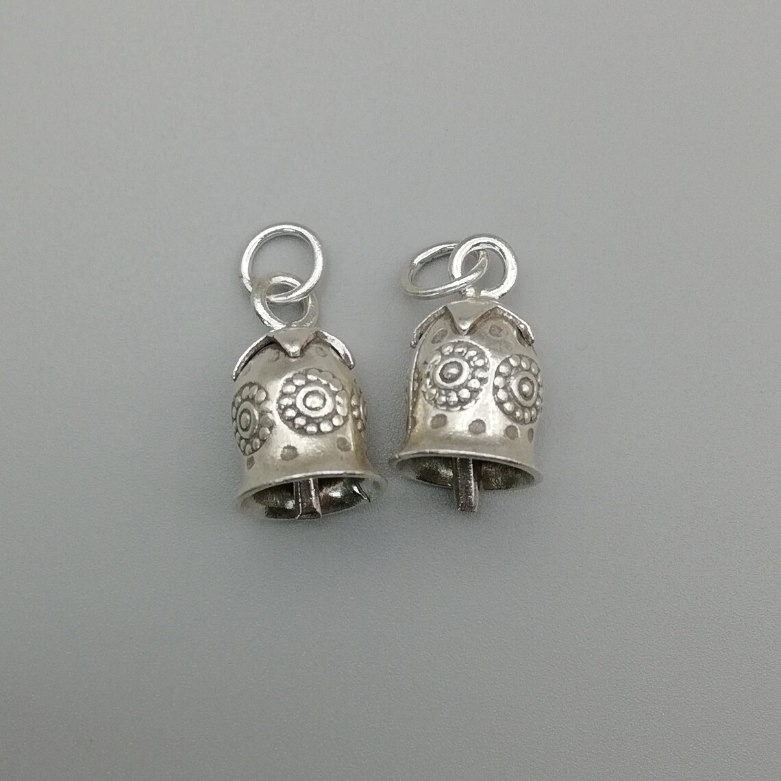 1 Sterling Silver Dangling Bell Pendant 97 Percent Sterling | Etsy