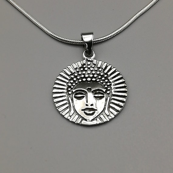 1 Sterling Silver Buddha Pendant 925 Sterling Silver | Etsy