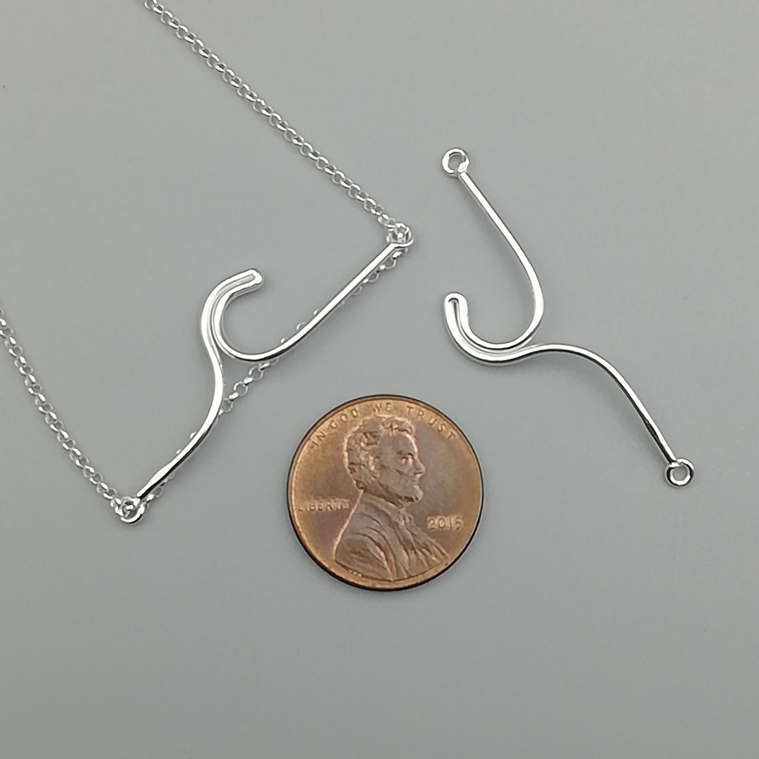 2 Sterling Silver Wired Wave Connectors 925 Sterling Silver - Etsy