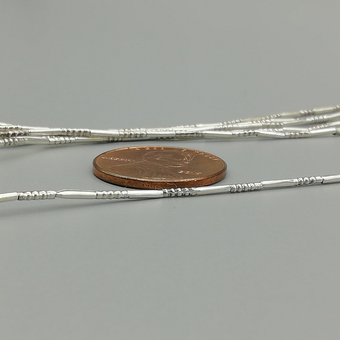 1 Strand of Sterling Silver Tiny Beads 97% Sterling Silver - Etsy