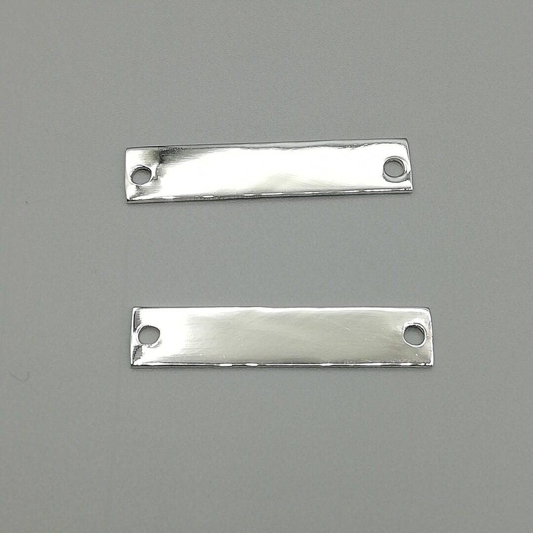 2 Sterling Silver Blank Bar Connectors 925 Sterling Silver Connectors ...