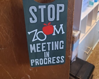 Meeting in Progress Door Sign - Etsy New Zealand