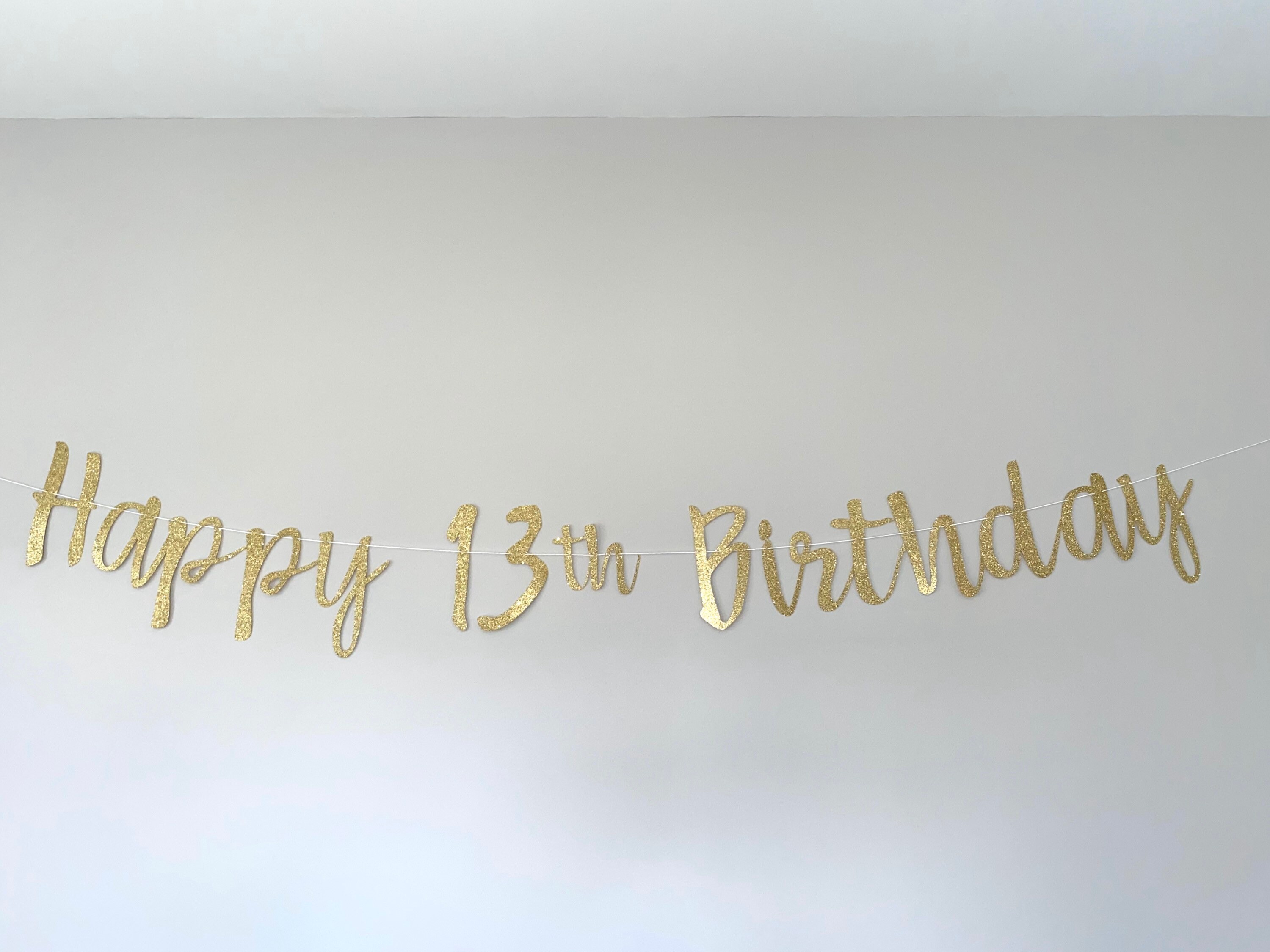 Happy 13th Birthday Banner Personalized Happy 13th Birthday - Etsy