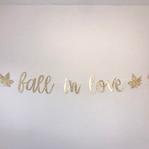 Fall in Love Banner, Fall in Love Wedding Banner, Bachelorette Party ...