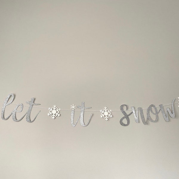 Let It Snow Banner - Etsy