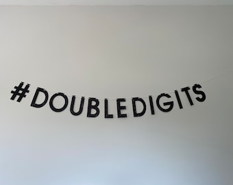 Custom is Double Digits Banner Double Digits Banner 10th - Etsy
