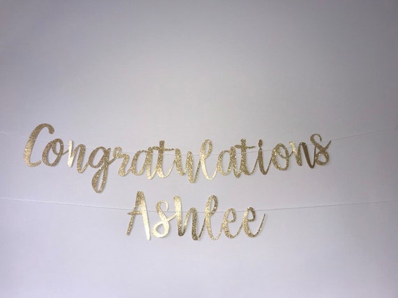 Personalized Congratulations Banner Congratulations Custom | Etsy