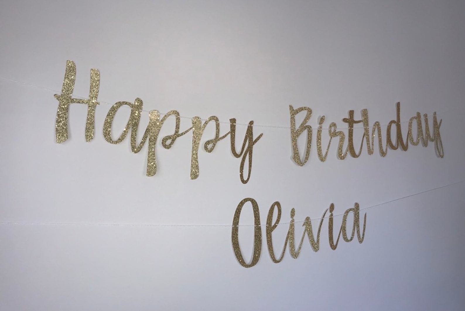 Personalized Happy Birthday Banner Happy Birthday Custom | Etsy