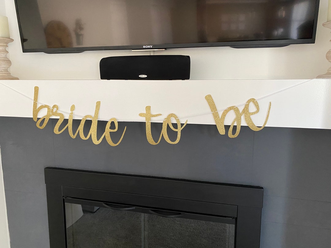 Bride to Be Banner, Bride to Be Bachelorette Party Decor, Bridal Shower ...