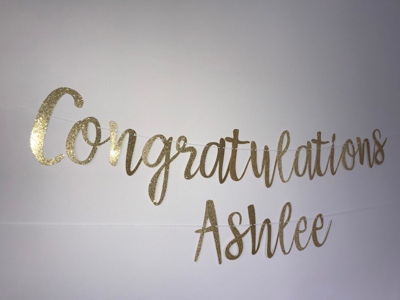 Personalized Congratulations Banner Congratulations Custom | Etsy
