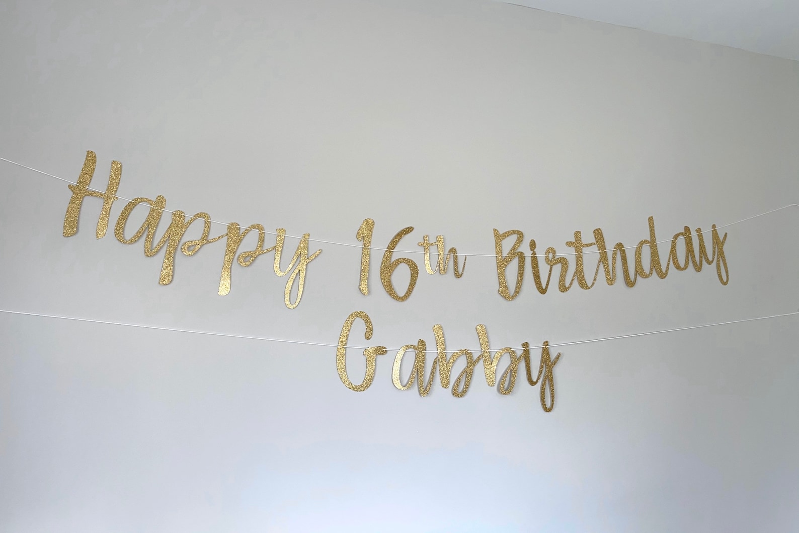 Happy 16th Birthday Banner Personalized Happy 16th Birthday - Etsy