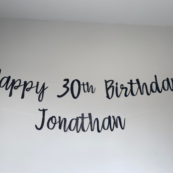 Birthday Banner Personalized - Etsy