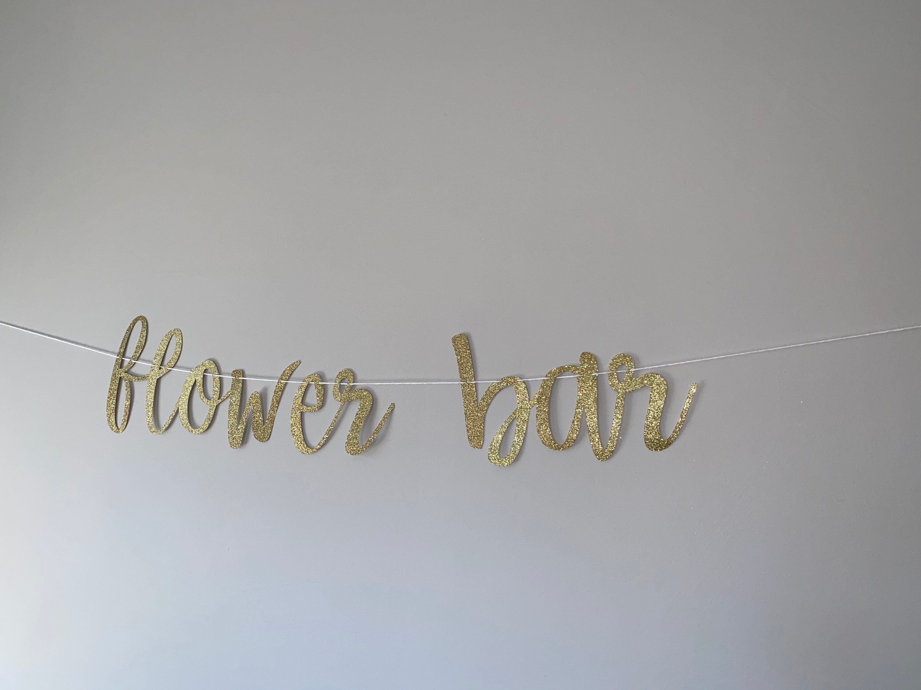 Flower Bar Banner, Spring Wedding Banner, Bachelorette Party Decor ...