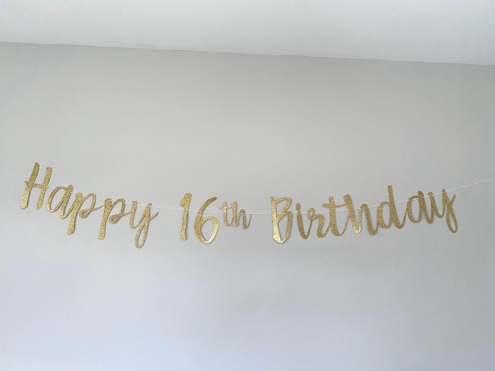 Happy 16th Birthday Banner Personalized Happy 16th Birthday - Etsy