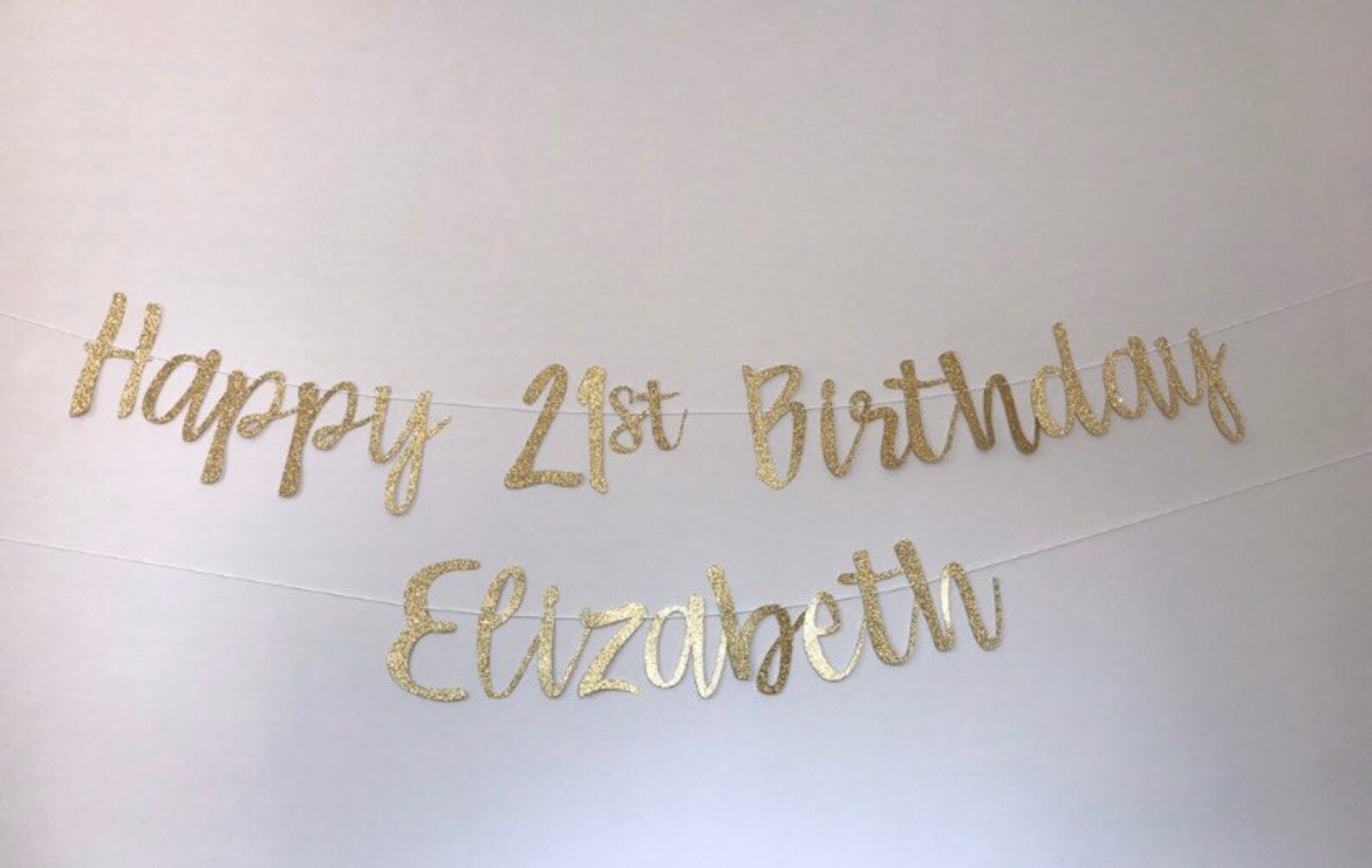 Happy 21st Birthday Banner, Personalized Happy 21st Birthday Custom ...