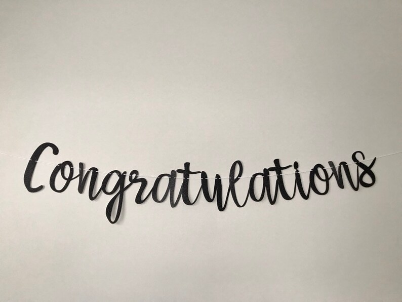 Personalized Congratulations Banner Congratulations Custom | Etsy