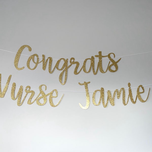 Personalized Nurse Banner - Etsy
