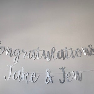 Personalized Congratulations Banner, Congratulations Engagement Party ...