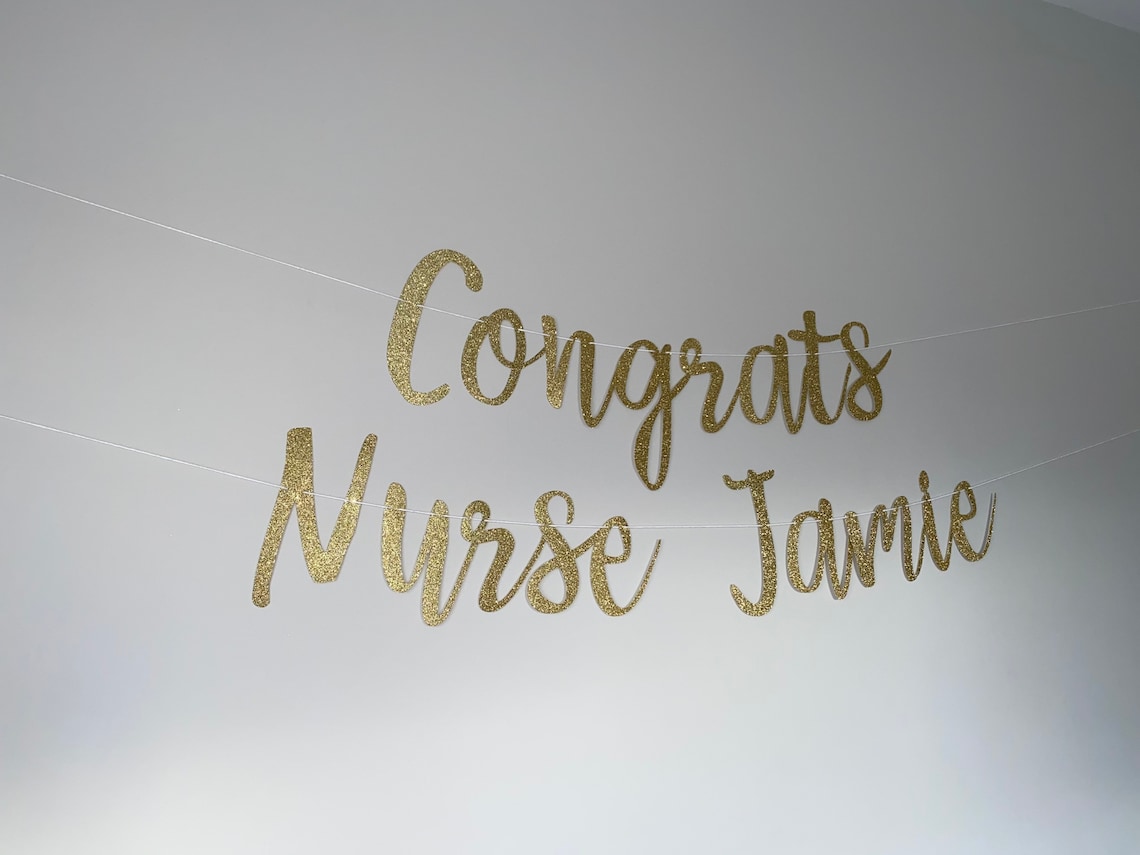Personalized Congrats Nurse Banner Congrats Nurse Custom - Etsy