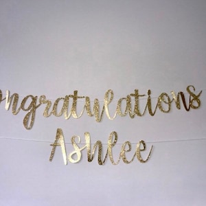 Personalized Congratulations Banner, Congratulations Engagement Party ...
