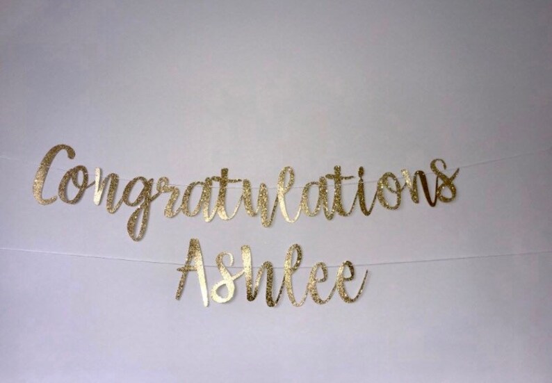 Personalized Congratulations Banner Congratulations | Etsy
