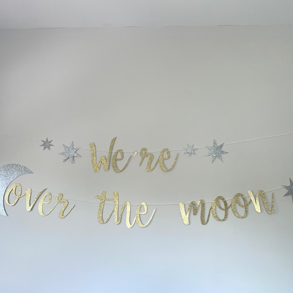 Over the Moon Baby Shower Decorations - Etsy