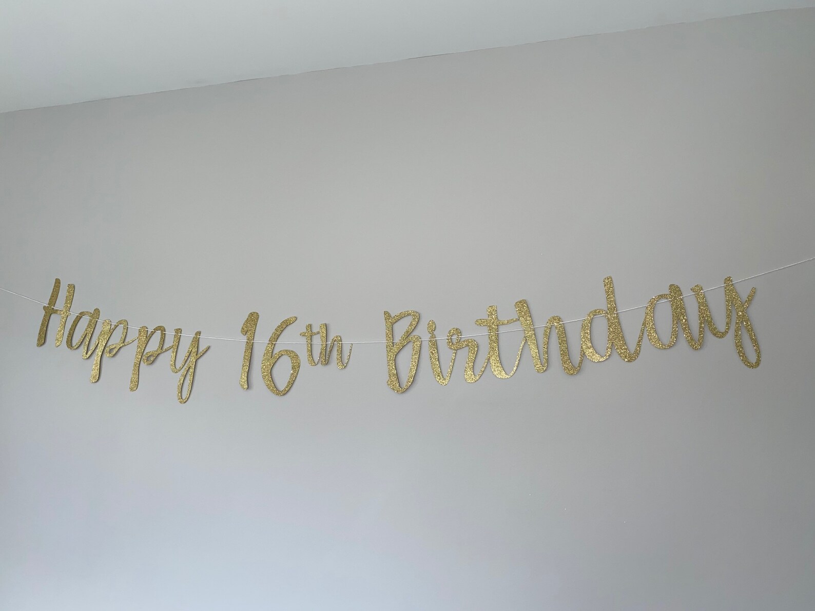 Happy 16th Birthday Banner Personalized Happy 16th Birthday - Etsy