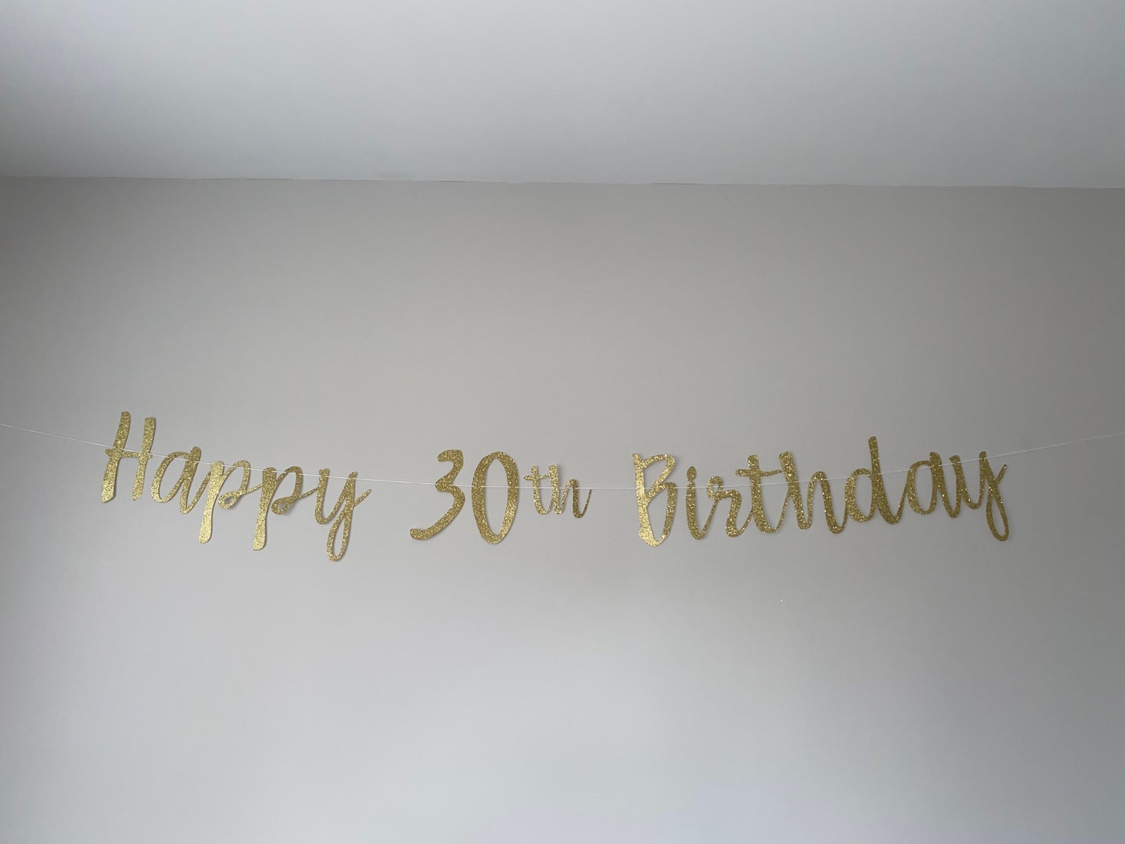 Happy 30th Birthday Banner, Personalized Happy 30th Birthday Custom ...