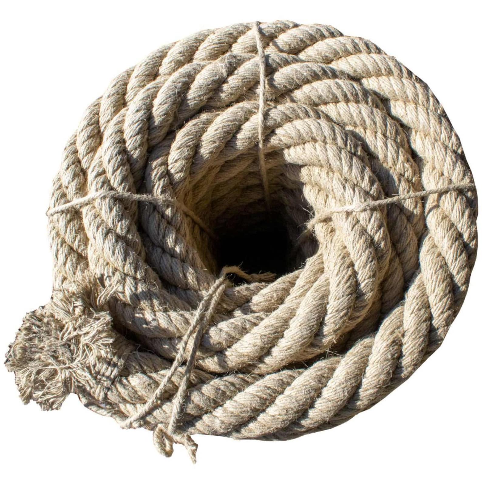 Natural 100% Hemp Rope 60mm | Chunky Organic Ropes for Home | Garden ...