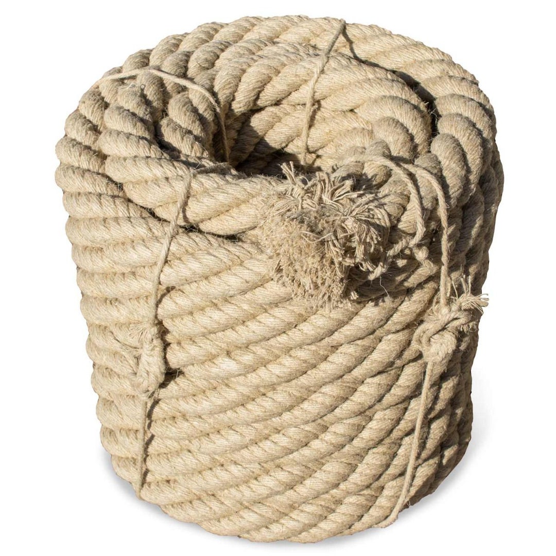 Natural 100% Hemp Rope 60mm | Chunky Organic Ropes for Home | Garden ...