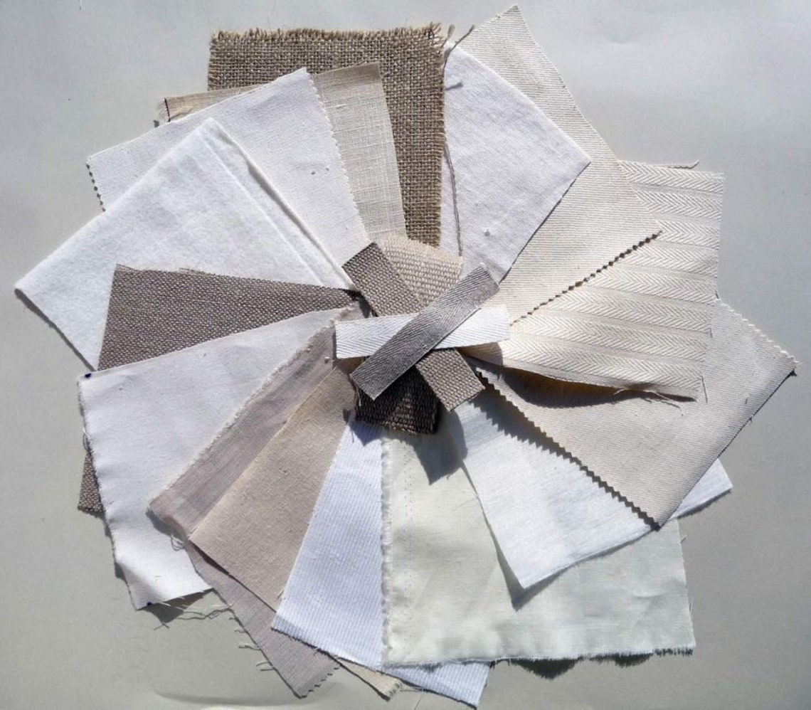Individual Sustainable Hemp Fabric Swatch Pieces - A5 Size | Organic ...