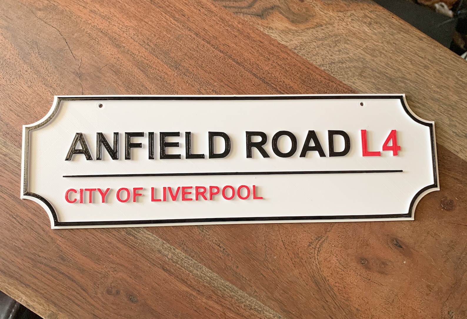 Liverpool Anfield Road Unique Hand-painted 3D Sign | Etsy