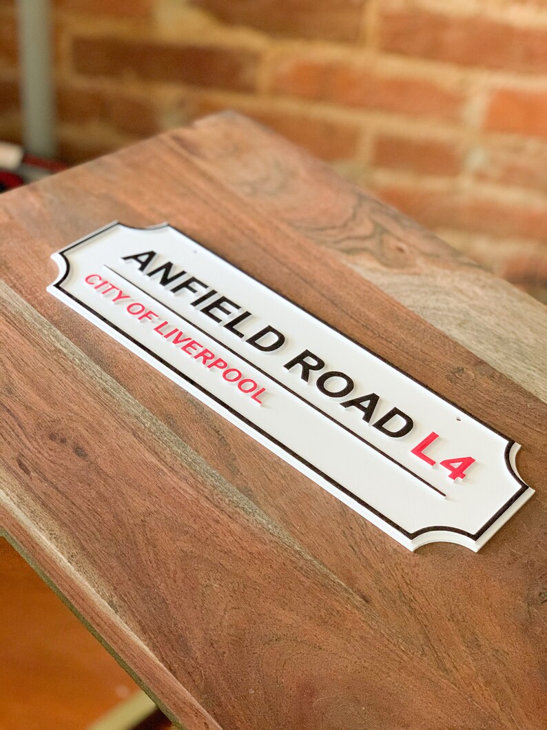 Liverpool Anfield Road Unique Hand-painted 3D Sign - Etsy
