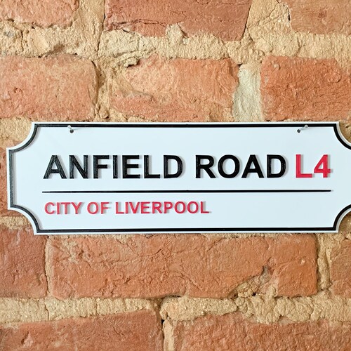 Liverpool Anfield Road Sign Christmas Ornament Hand-painted | Etsy