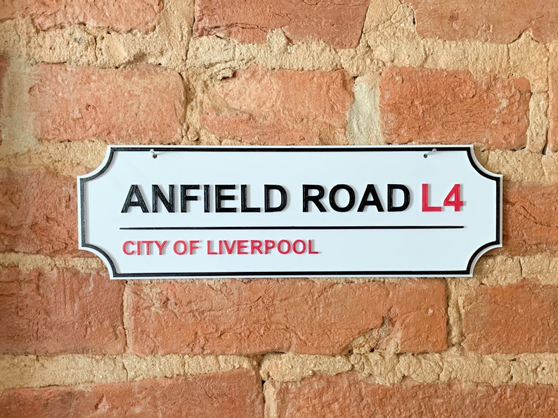 Liverpool Anfield Road Unique Hand-painted 3D Sign - Etsy