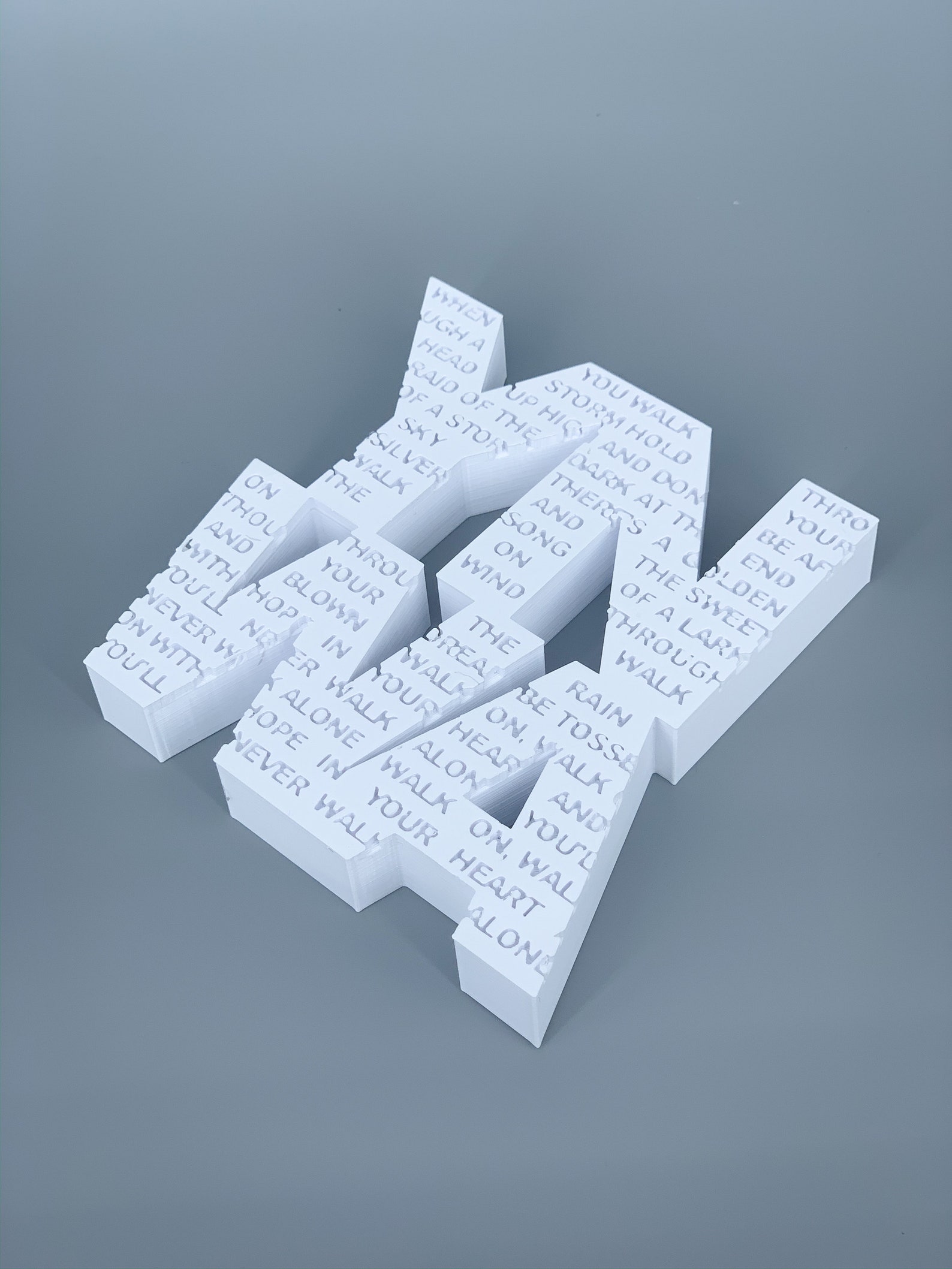 Liverpool 3D Sign YNWA You'll Never Walk Alone With - Etsy