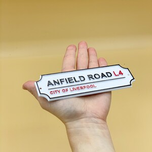 Liverpool - Anfield Road Sign Christmas Ornament, Hand-painted - Etsy