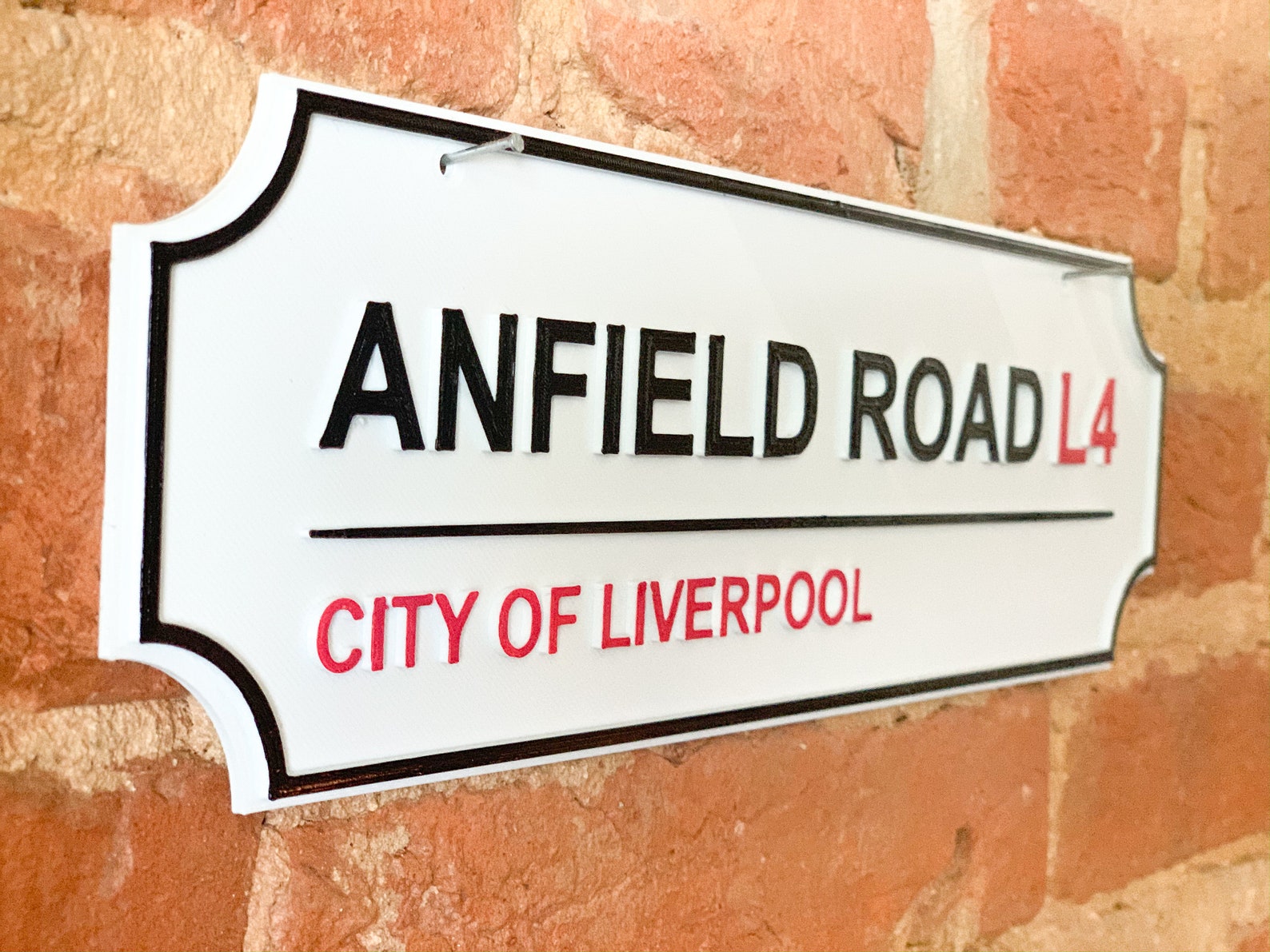 Liverpool Anfield Road Unique Hand-painted 3D Sign | Etsy