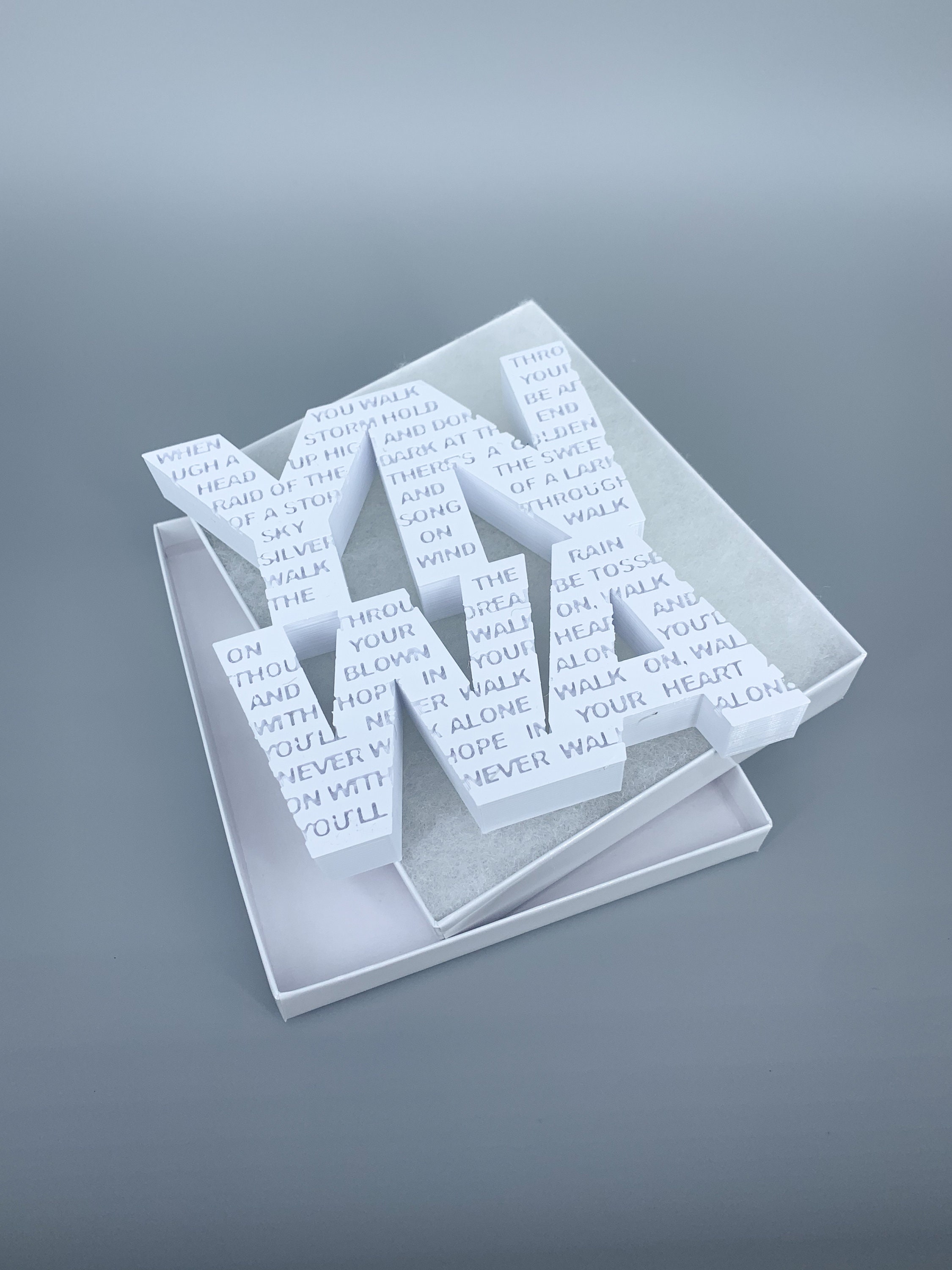 Liverpool 3D Sign YNWA You'll Never Walk Alone With - Etsy